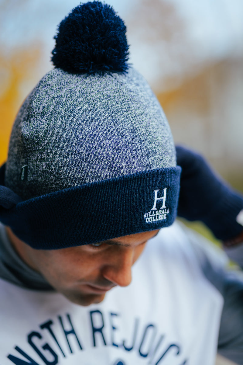 Navy Blue Marled Winter Hat – Hillsdale College
