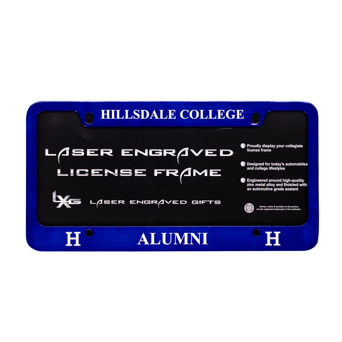 Alumni License Plate Frame – Hillsdale College