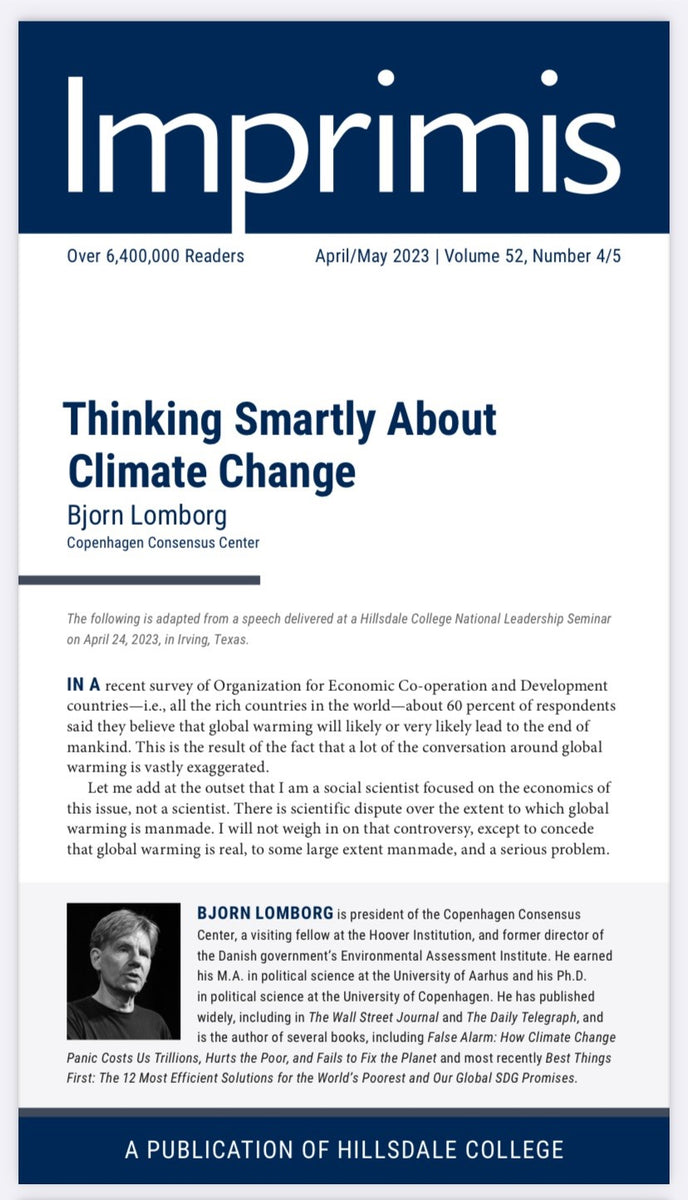 Thinking Smartly About Climate Change – Hillsdale College