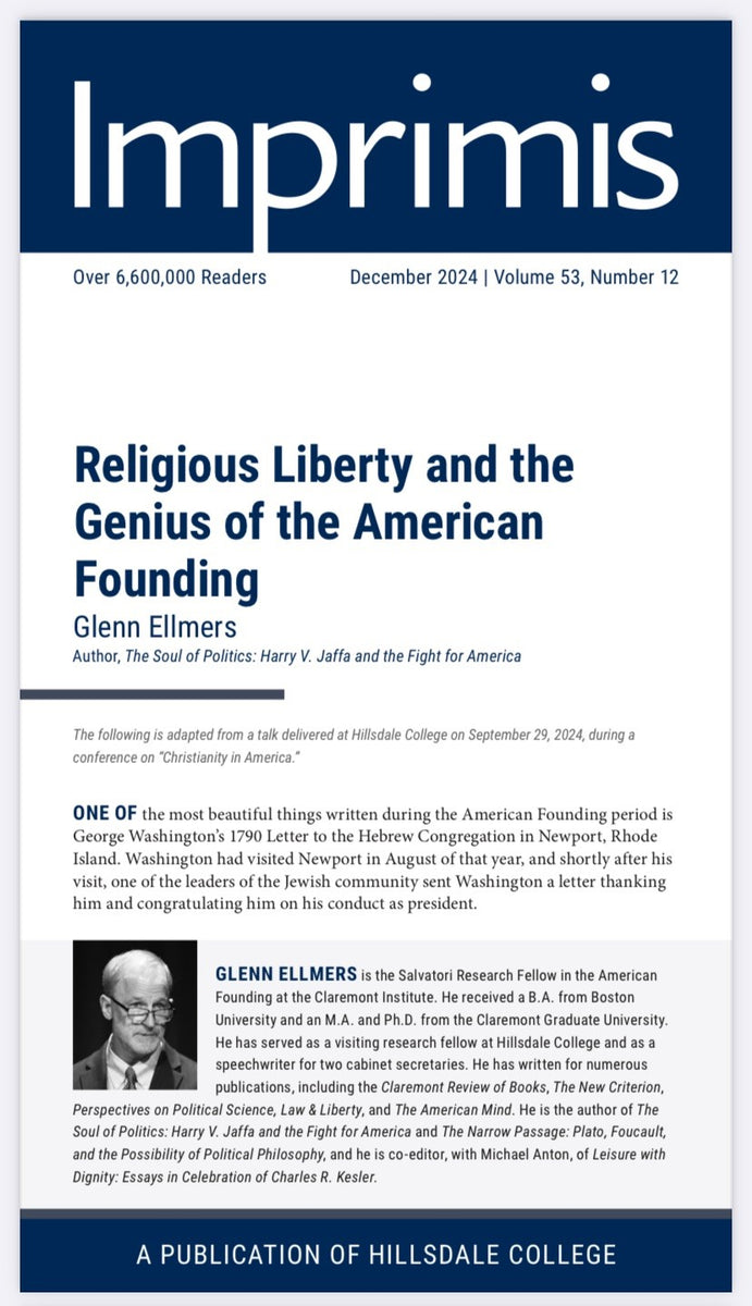 Religious Liberty and the Genius of the American Founding – Hillsdale ...