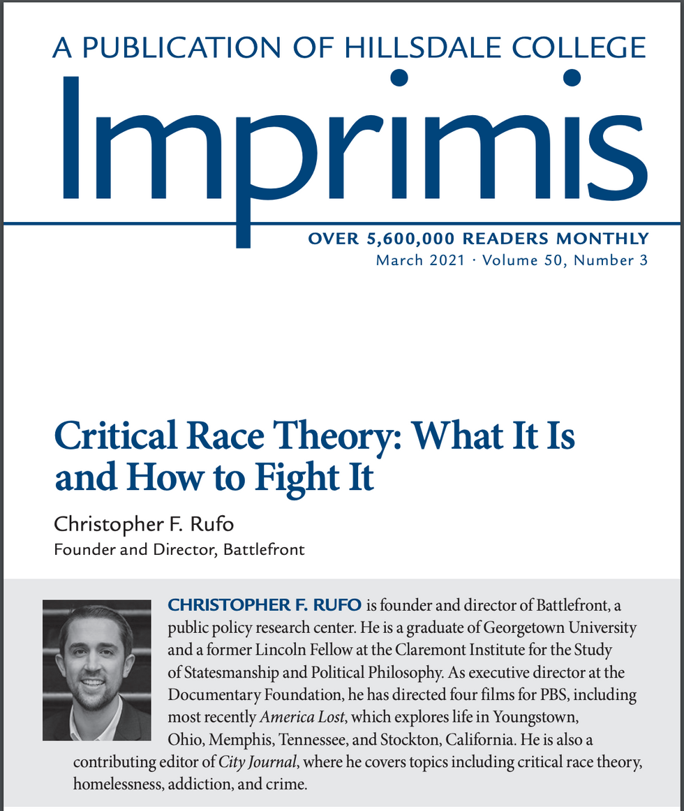 Critical Race Theory: What It Is and How to Fight It, Christopher Rufo ...